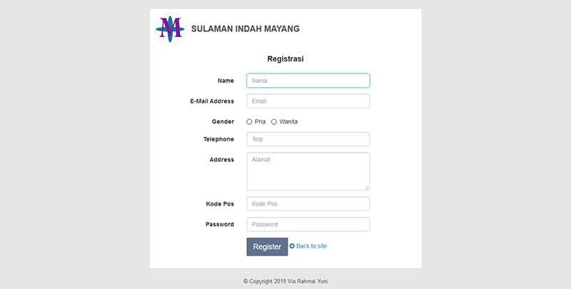 Source Code Project Php Mysql Penjualan Sulaman Dengan Ralavel Php Id Blog 0300