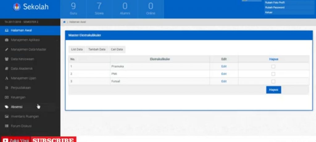 Source Aplikasi Sistem Informasi Manajemen Sekolah Full Berbasis Web ...