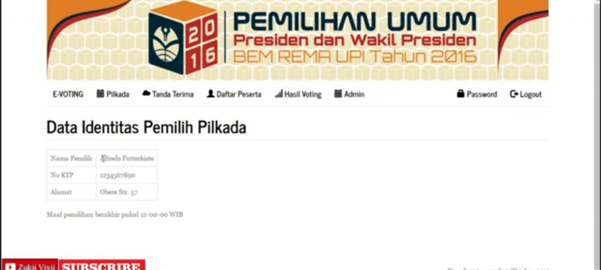 Source Code Aplikasi E-Voting Pemilihan Kepala Desa Berbasis Web – PHP ID Blog