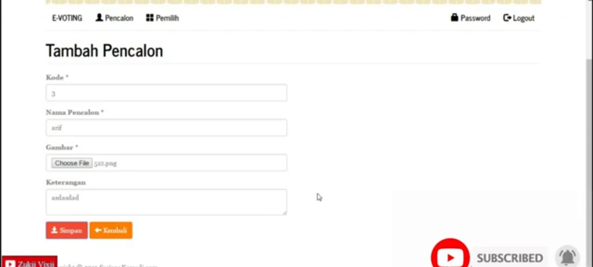 Source Code Aplikasi E-Voting Pemilihan Kepala Desa Berbasis Web – PHP ID Blog