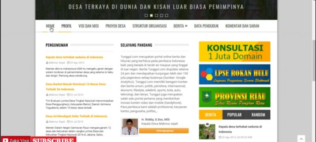 Ssource Code Website Portal Berita Desa Responsive Berbasis Web – PHP ID Blog