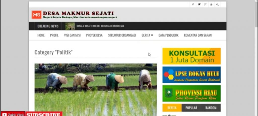 Ssource Code Website Portal Berita Desa Responsive Berbasis Web – PHP ID Blog