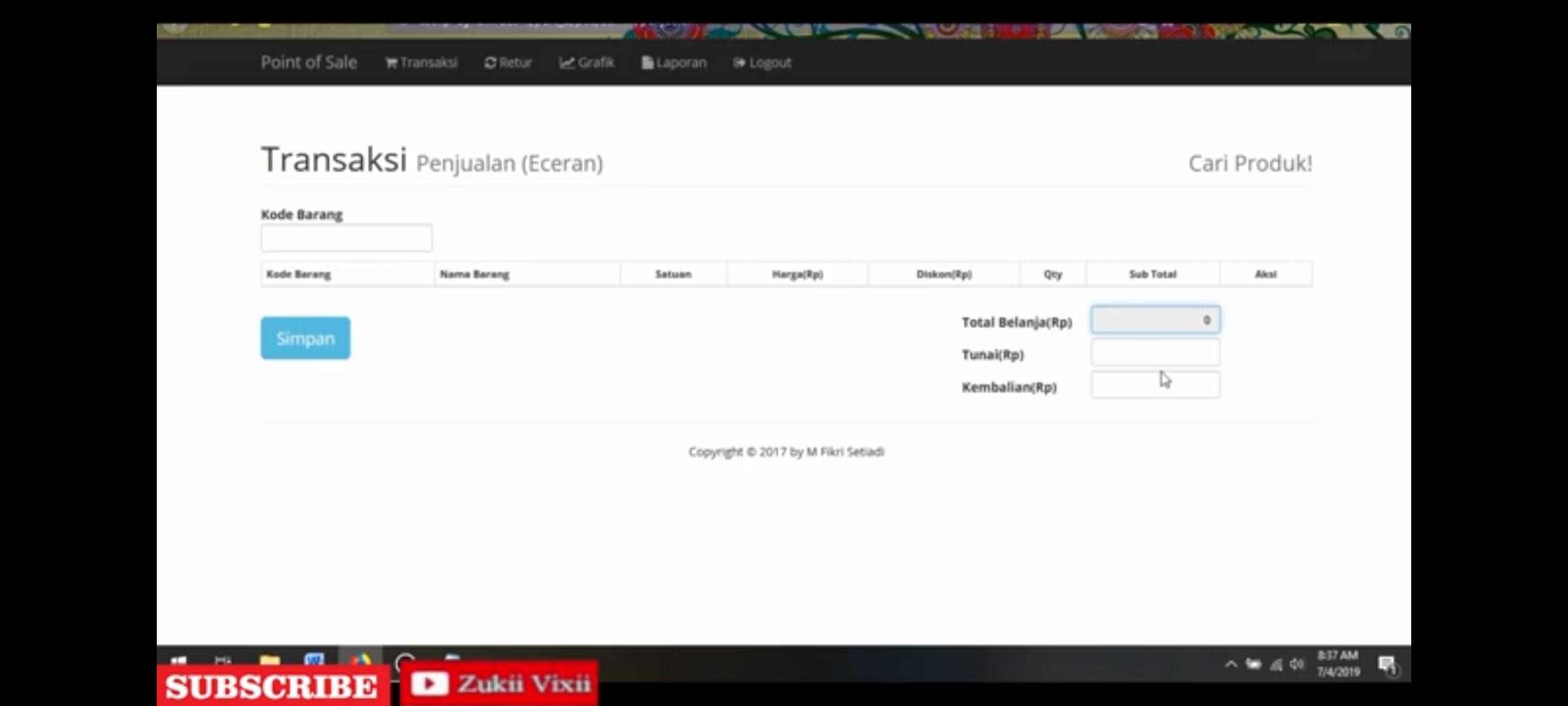 Source Code Sistem Informasi Point Of Sales Berbasis Web Php Id Blog