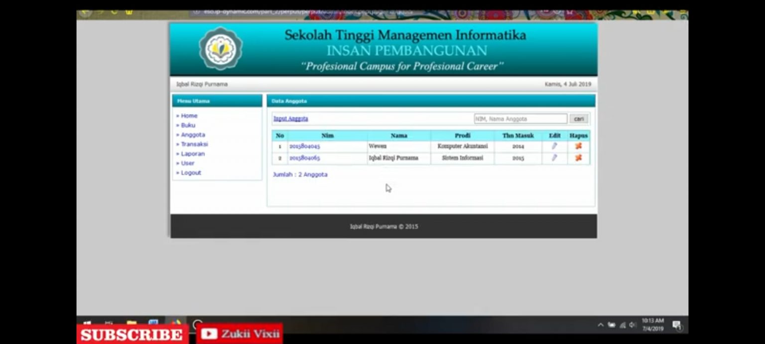 Source Code Aplikasi Perpustakaan Berbasis Web Dengan Php Dan Mysql