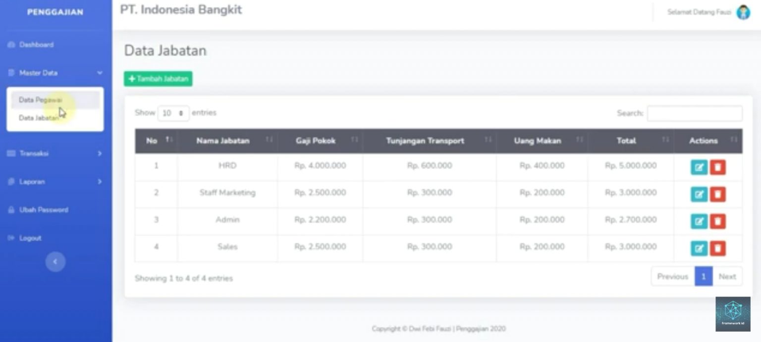 Source Code Aplikasi Penggajian/Payroll Master Berbasis Web Php MySql – PHP ID Blog