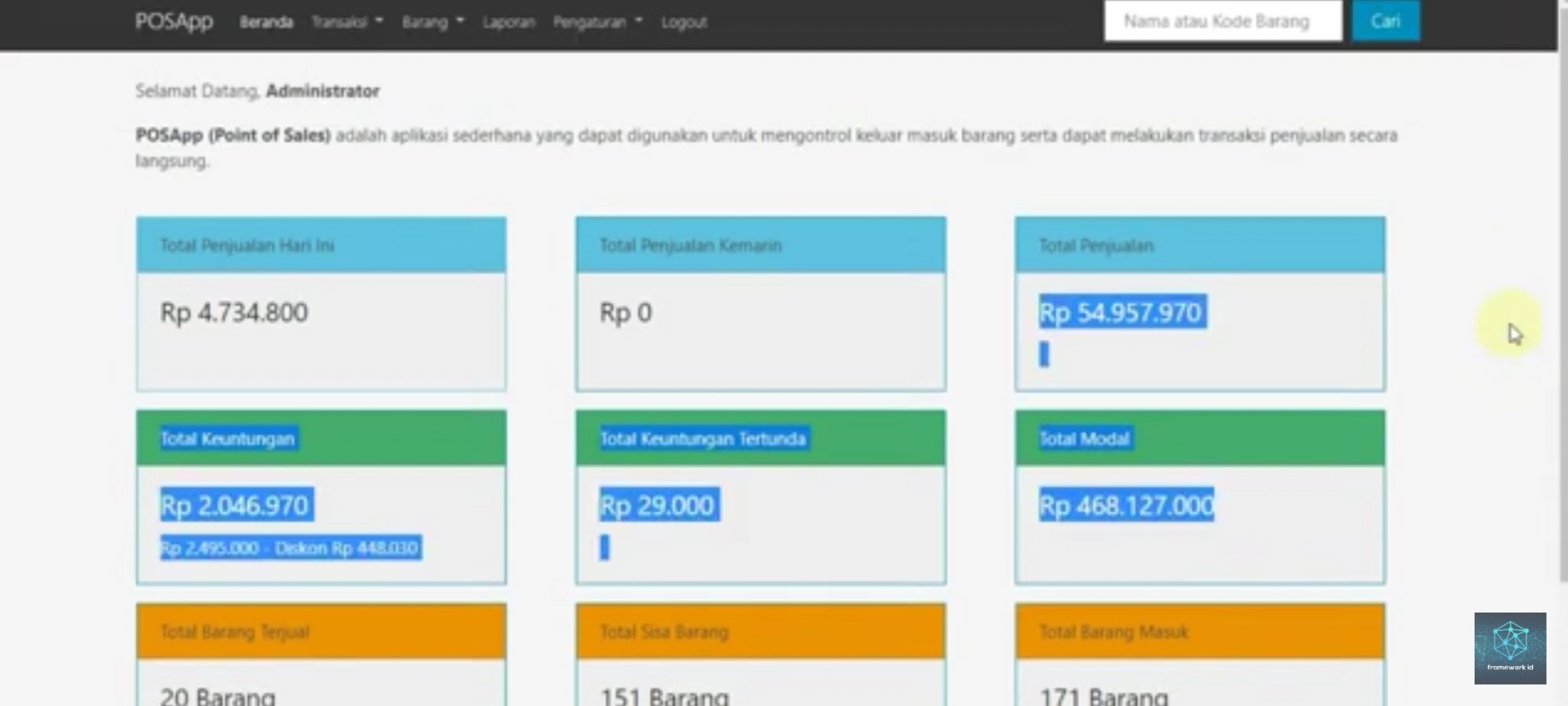 Source Code Aplikasi POS (Point of Sale) Barang Elektronik Berbasis PHP ...