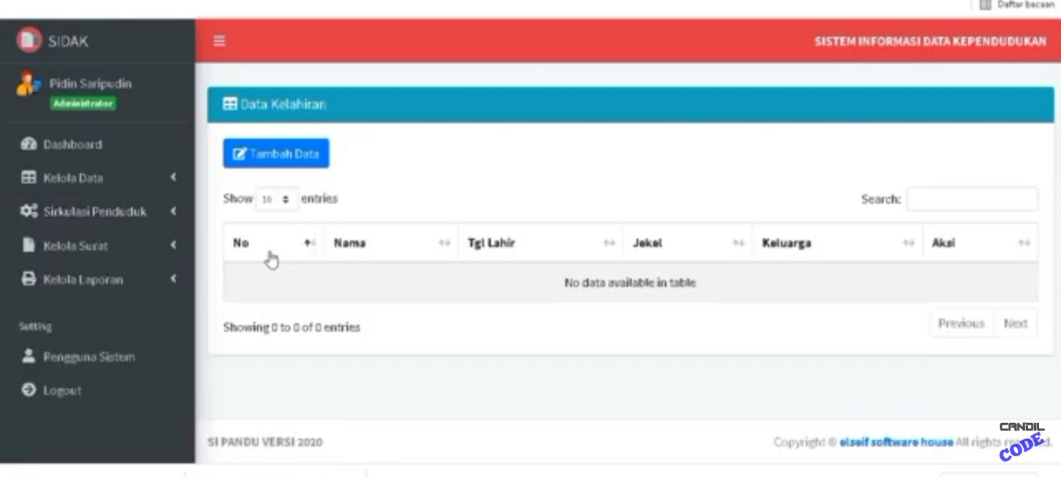 Source Code Aplikasi Data Penduduk Berbasis Website – PHP ID Blog