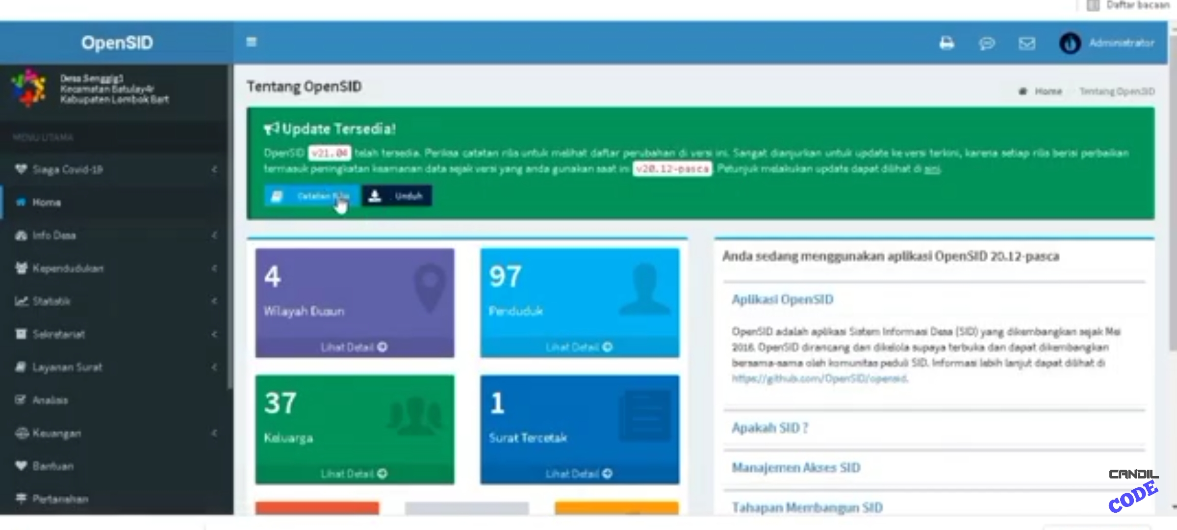 Source Code System Informasi Desa Siap Pakai – PHP ID Blog