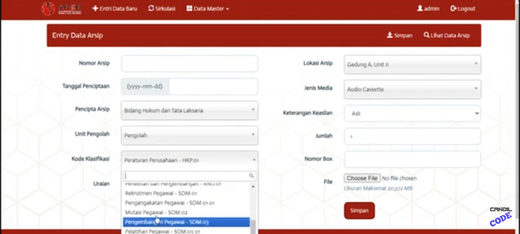 Source Code Aplikasi Arsip Elektronik Terintegrasi Codeigniter – PHP ID ...