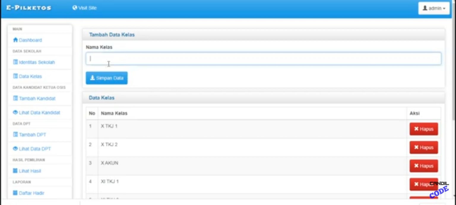 Source Code Aplikasi E Voting Berbasis Web Php Id Blog