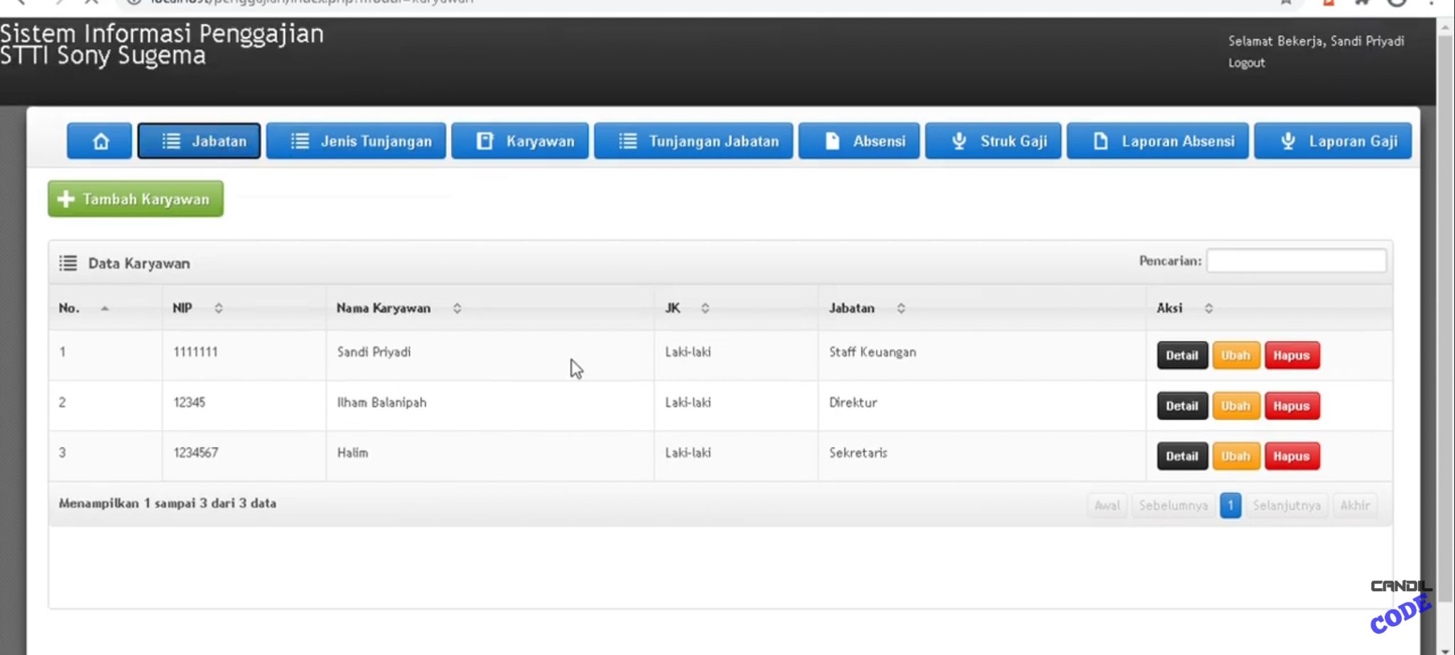 Source Code Aplikasi Sistem Penggajian dan Absensi Karyawan – PHP ID Blog