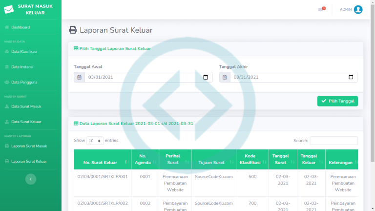 Source Code Sistem Informasi Arsip Surat Masuk Keluar – PHP ID Blog