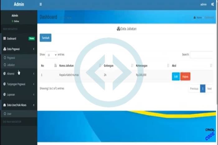 Source Code Sistem Informasi Absensi Dan Penggajian Pegawai Berbasis Web 2025 Full – PHP ID Blog